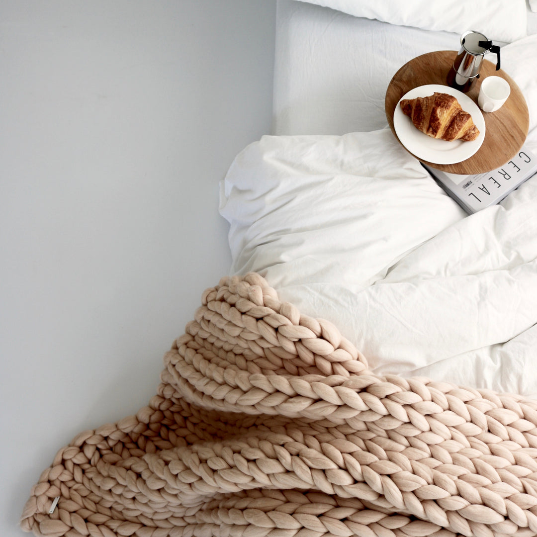 Knitted Art Blanket Throw Wool Decor Interiors Interior Designer – N I ...